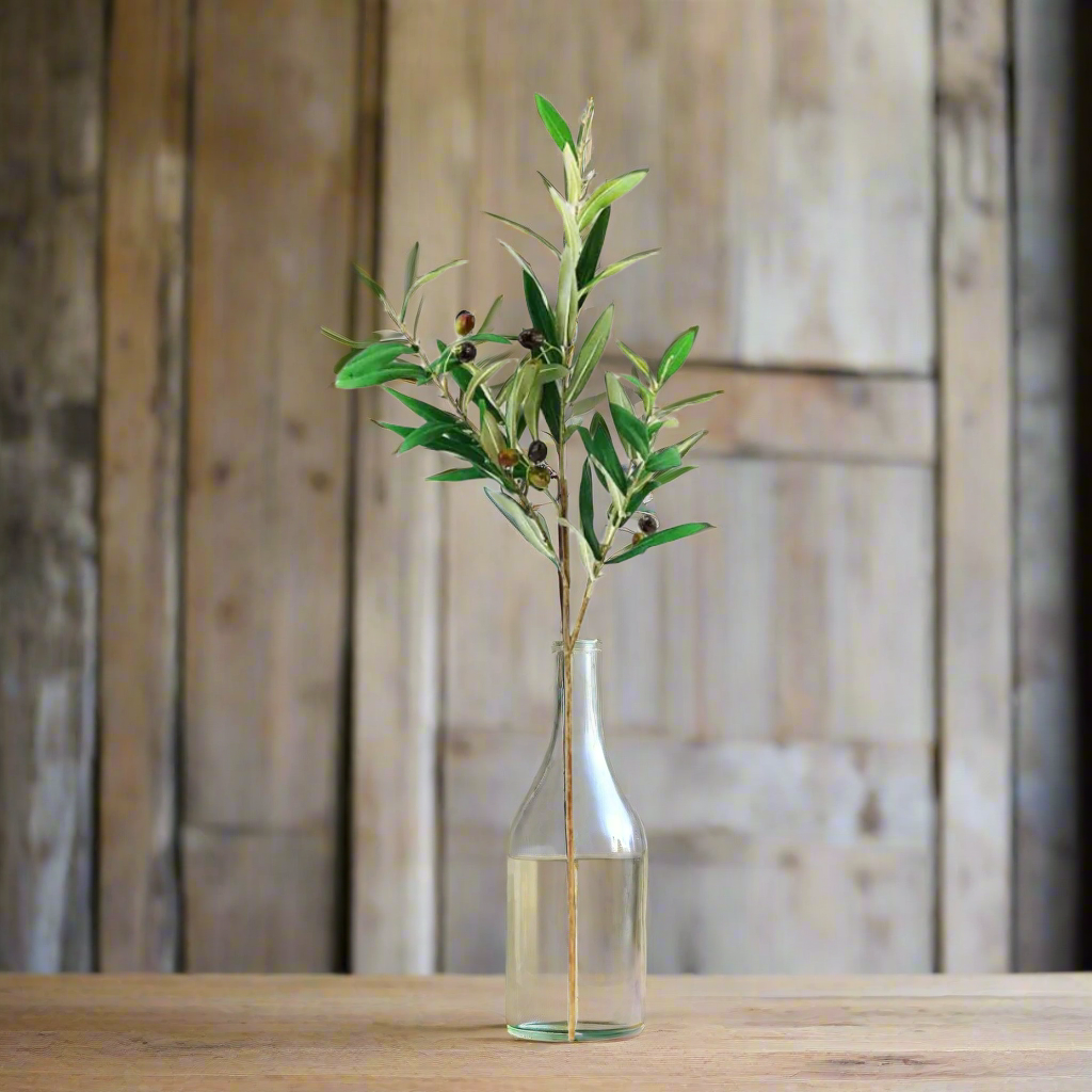 Italian Olive Branch Faux Plant Decor – Cozy Cottage