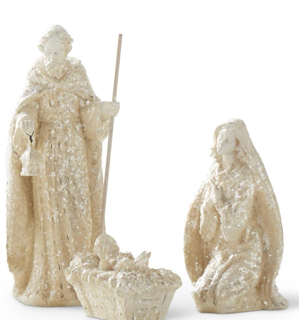 White Nativity Set