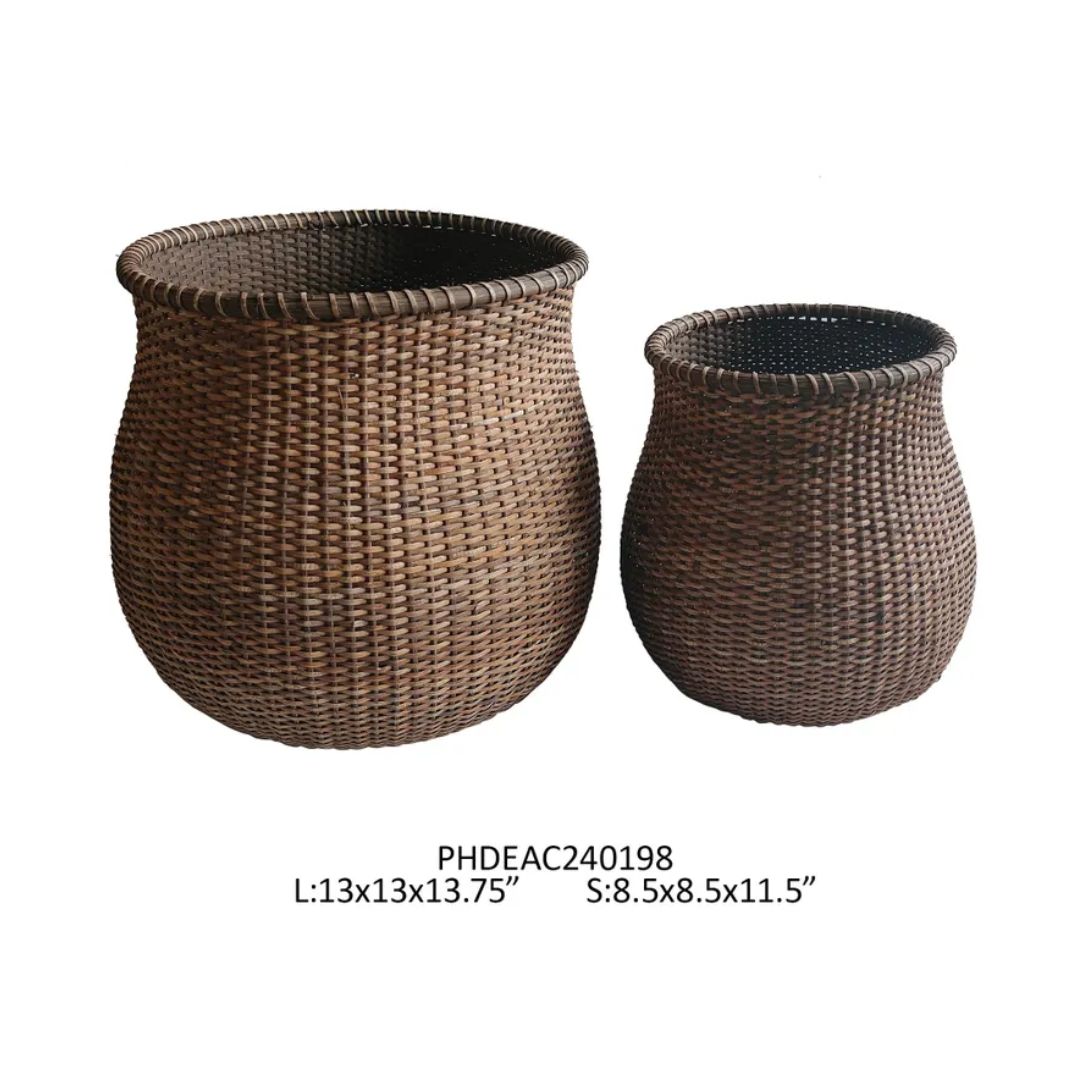 Rattan Urn Basket - Small – Cozy Cottage