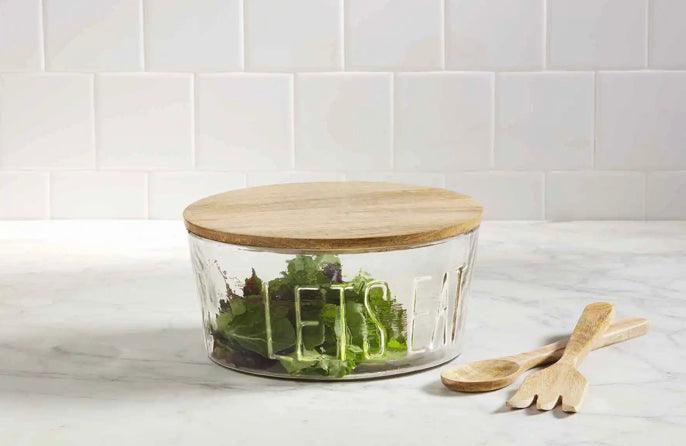 Lets Eat Glass Bowl Set – Cozy Cottage